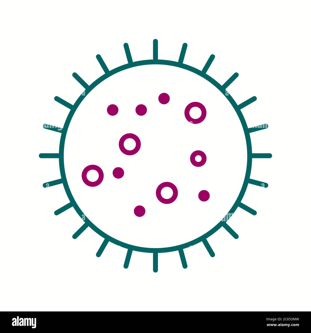 Unique Bacteria In Slide Vector Line Icon Stock Vector Image & Art - Alamy