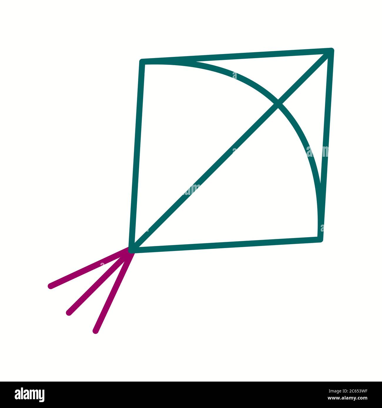 Unique Kite Vector Line Icon Stock Vector Image & Art - Alamy