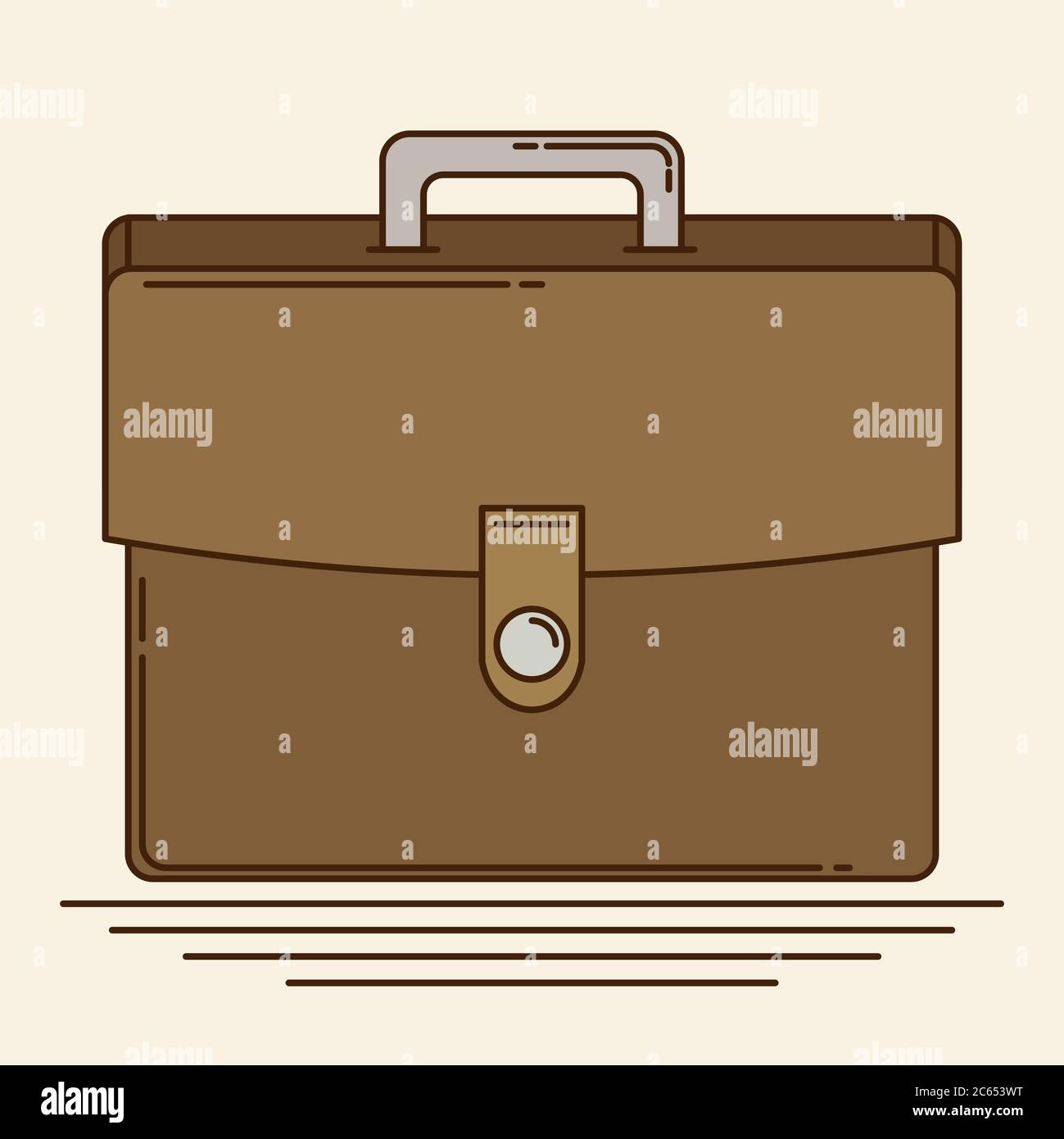 Briefcase flat icon. Briefcase flat icon vector Stock Vector Image ...