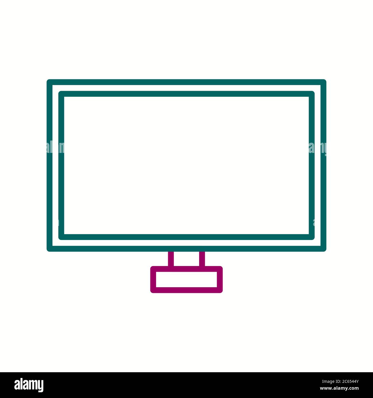 Unique TV Vector Line Icon Stock Vector Image & Art - Alamy