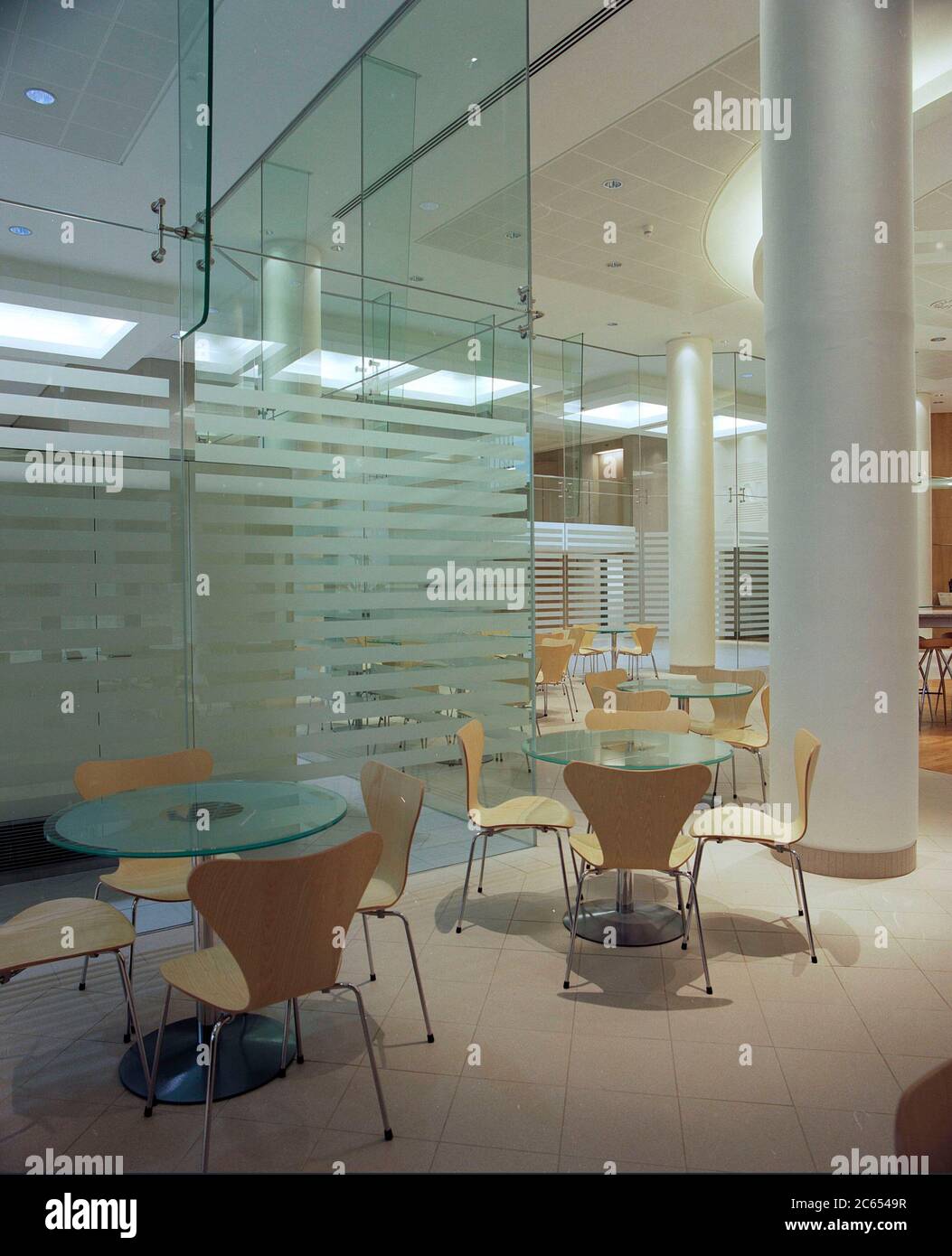 The then refurbished interior of the Halifax Building society ...