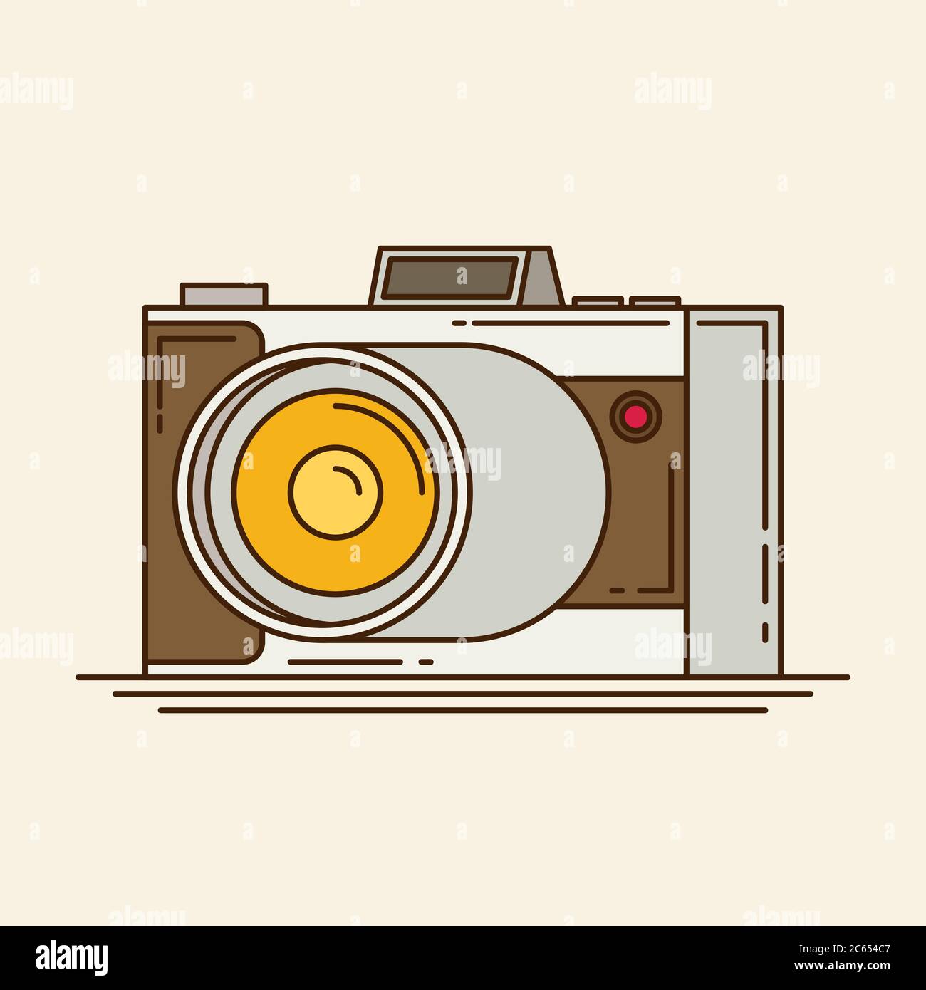 Camera Flat Icon Stock Vector Image Art Alamy
