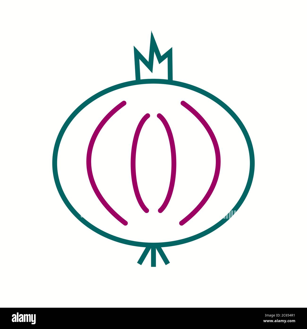 Unique Onion Vector Line Icon Stock Vector Image & Art - Alamy
