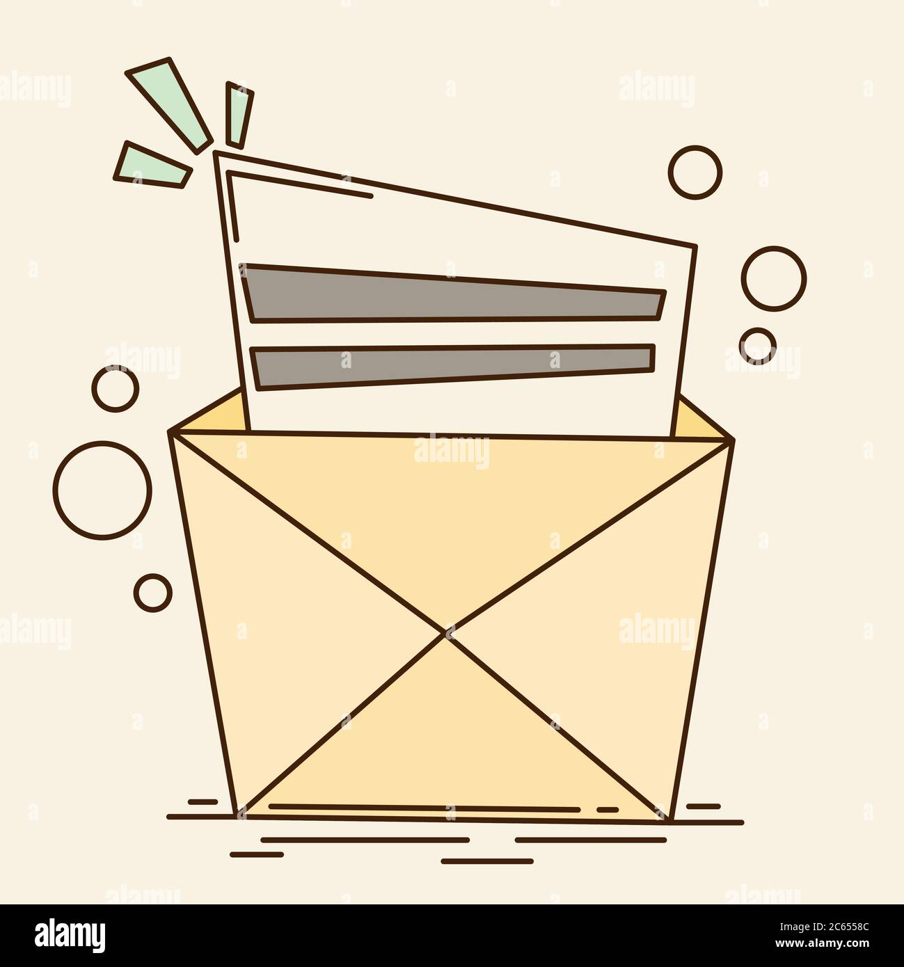 Vector flat mail icon Stock Vector Image & Art - Alamy