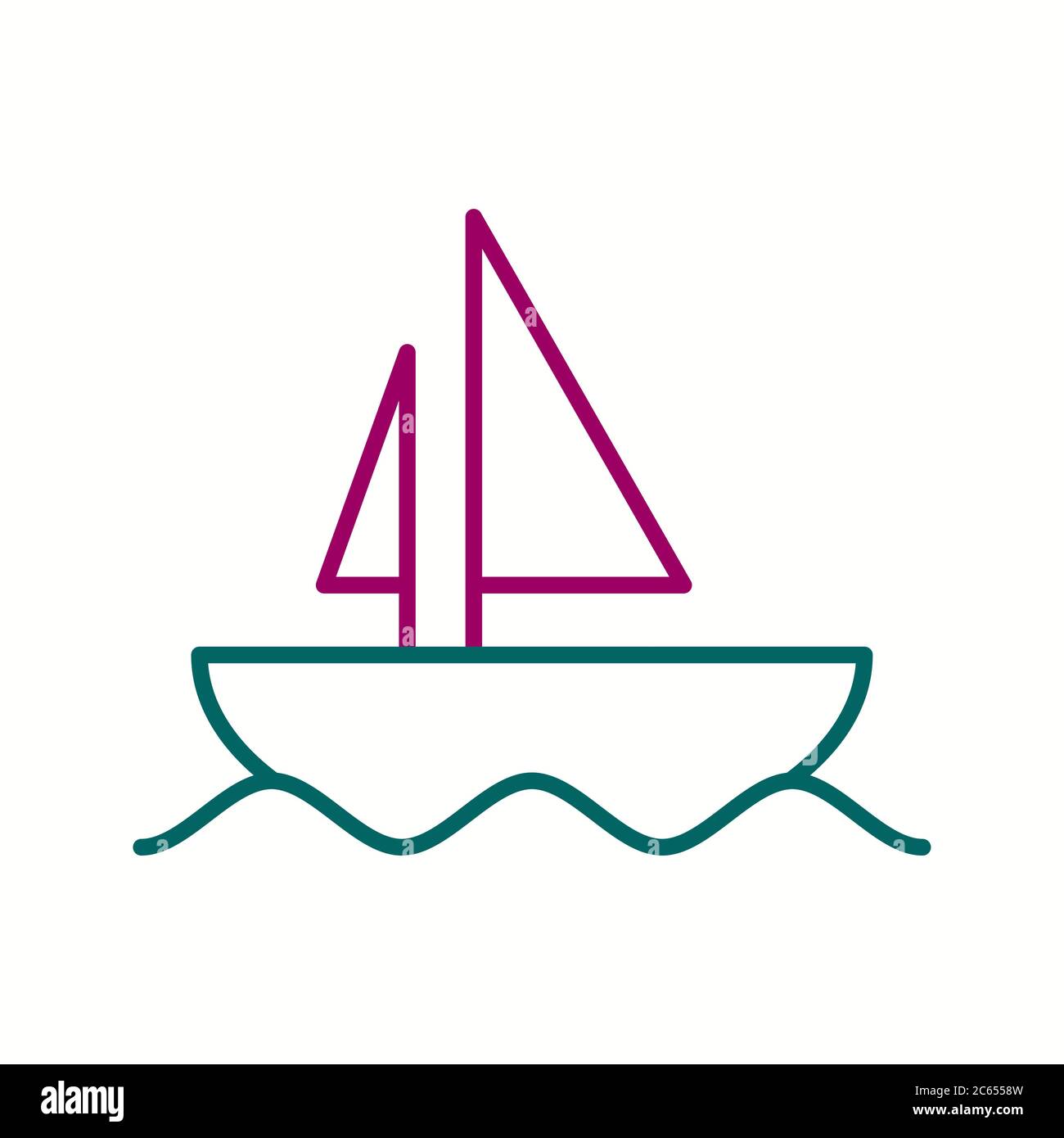 Wooden racing boat Cut Out Stock Images & Pictures - Alamy