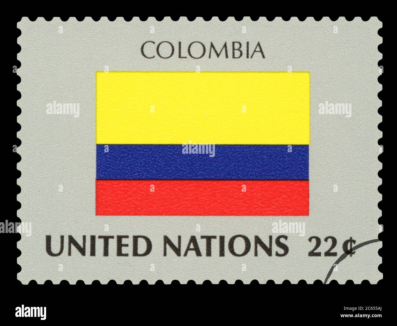 COLOMBIA - Postage Stamp of Colombia national flag, Series of United ...