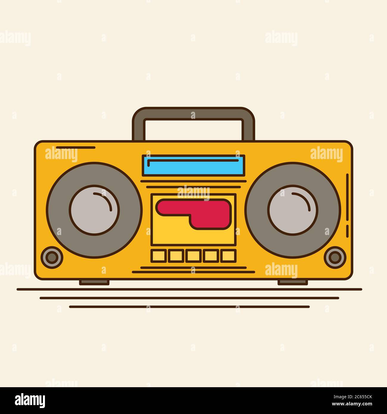 Vintage record player 70s Stock Vector Images - Alamy
