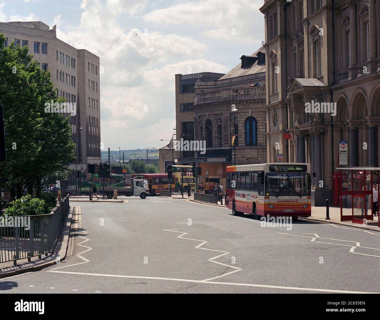 Leeds city centre, northern England, UK in 1996 Stock Photo - Alamy