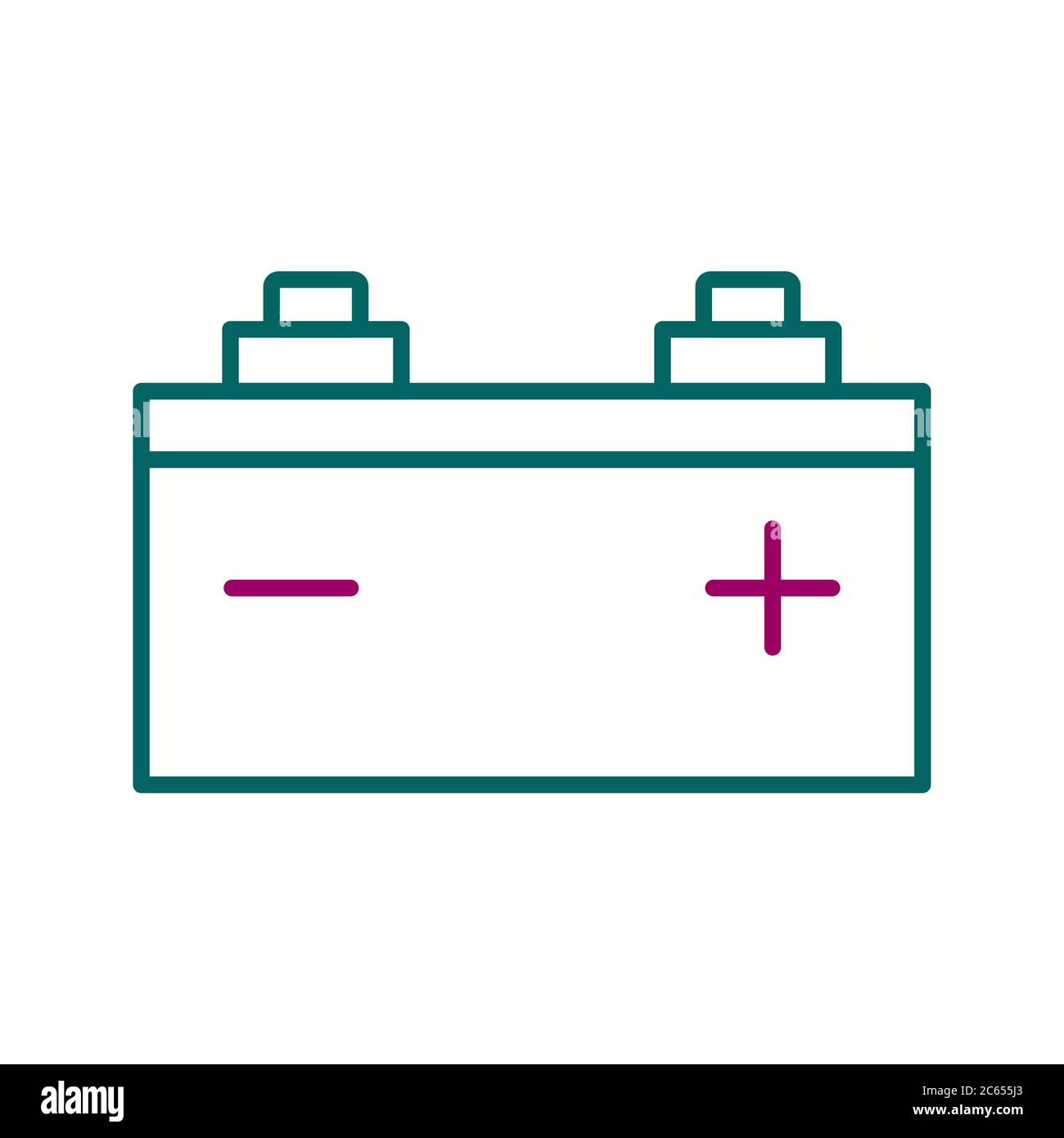 Unique Battery Vector Line Icon Stock Vector Image & Art - Alamy