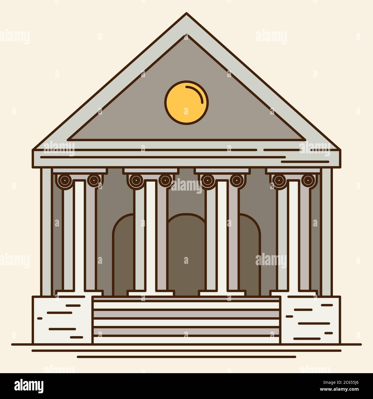 Bank illustration. Flat vector Stock Vector Image & Art - Alamy