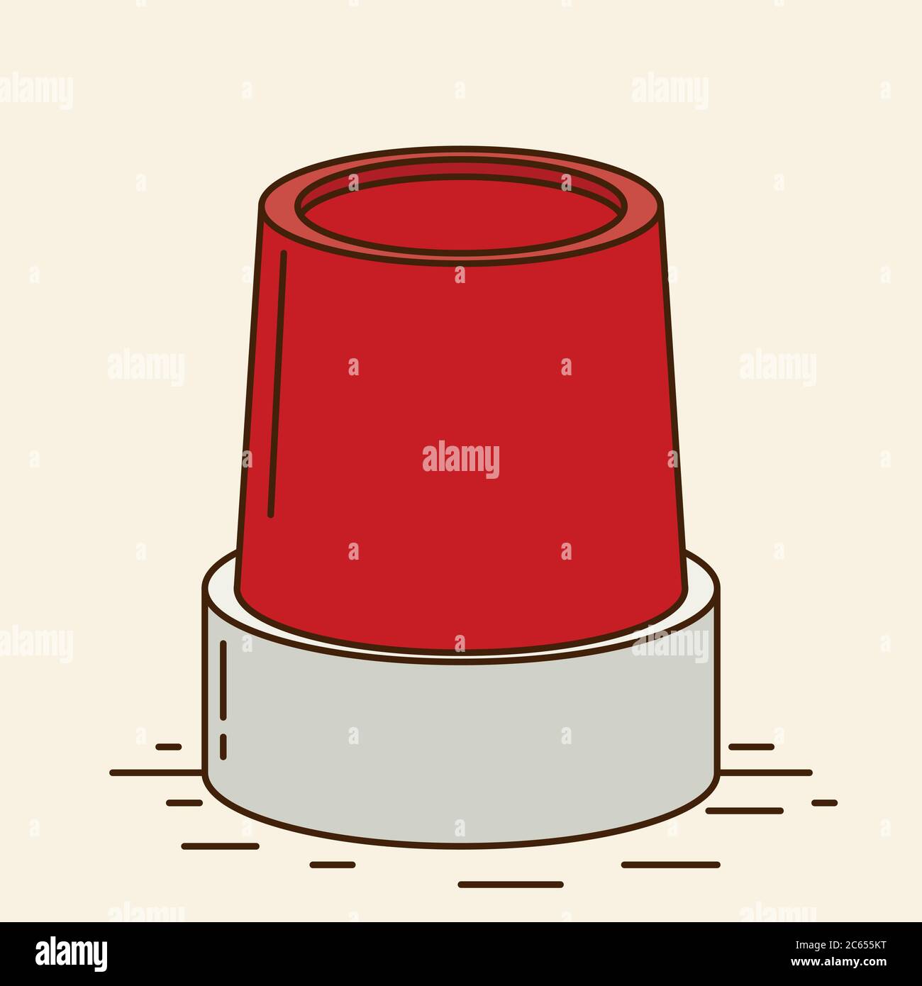 Police or ambulance red flasher siren icon Stock Vector Image & Art - Alamy