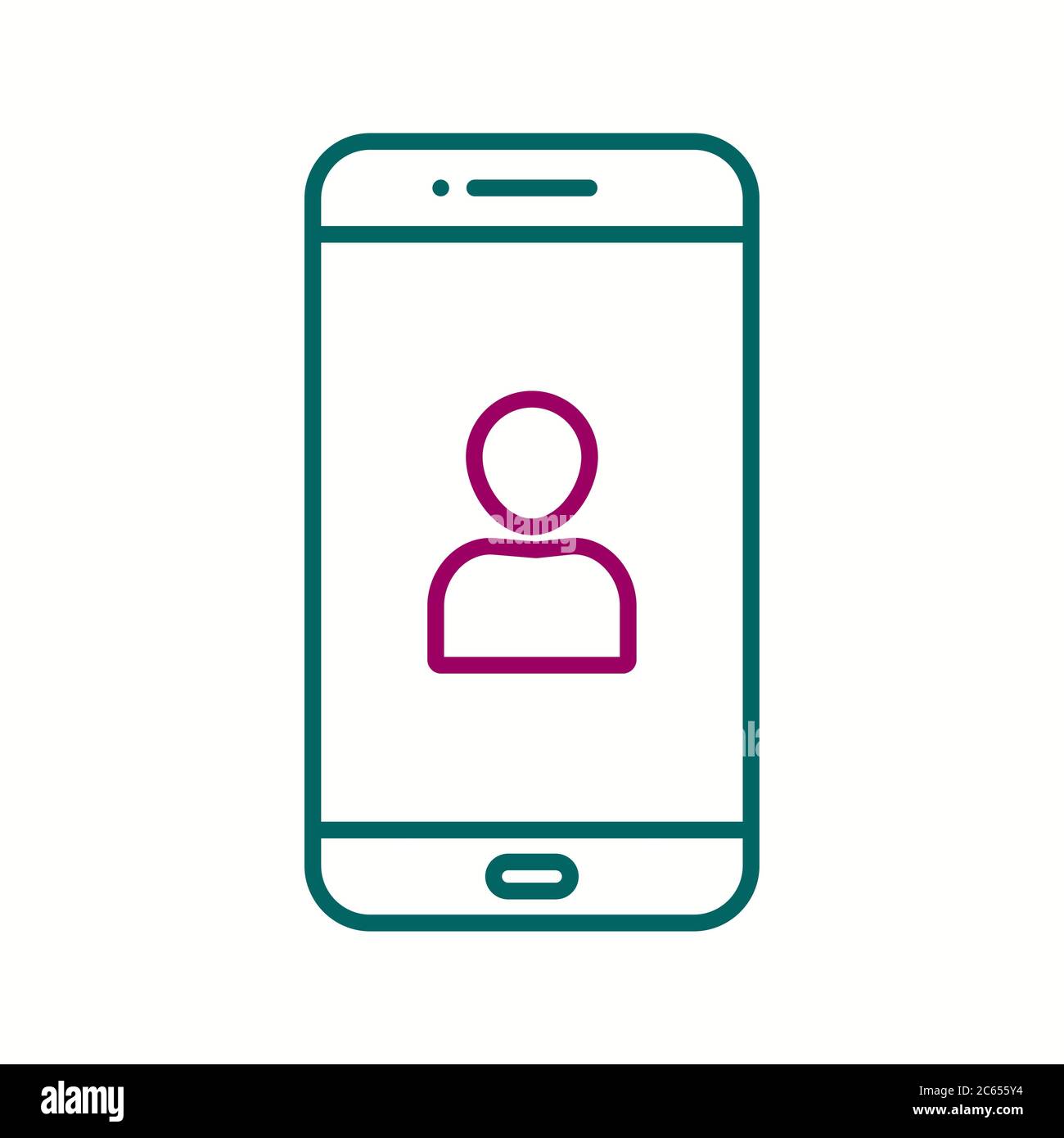Unique User Account Vector Line Icon Stock Vector Image & Art - Alamy