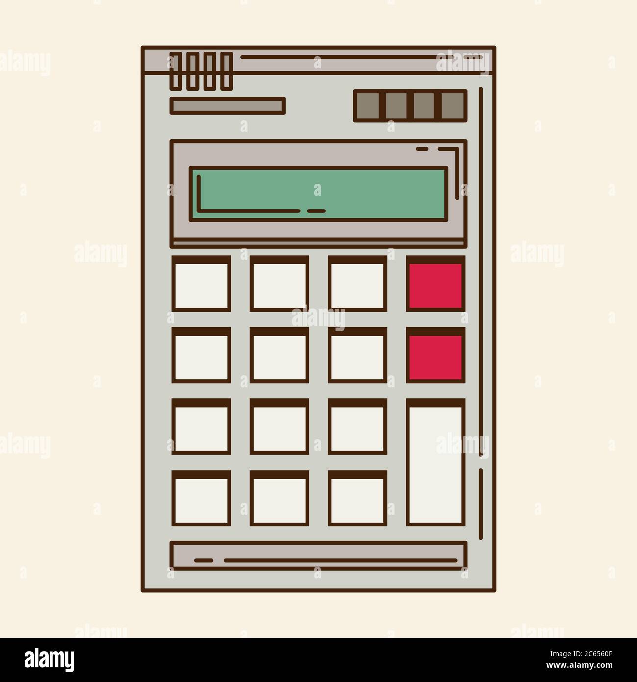 Calculator flat style Stock Vector Image & Art - Alamy