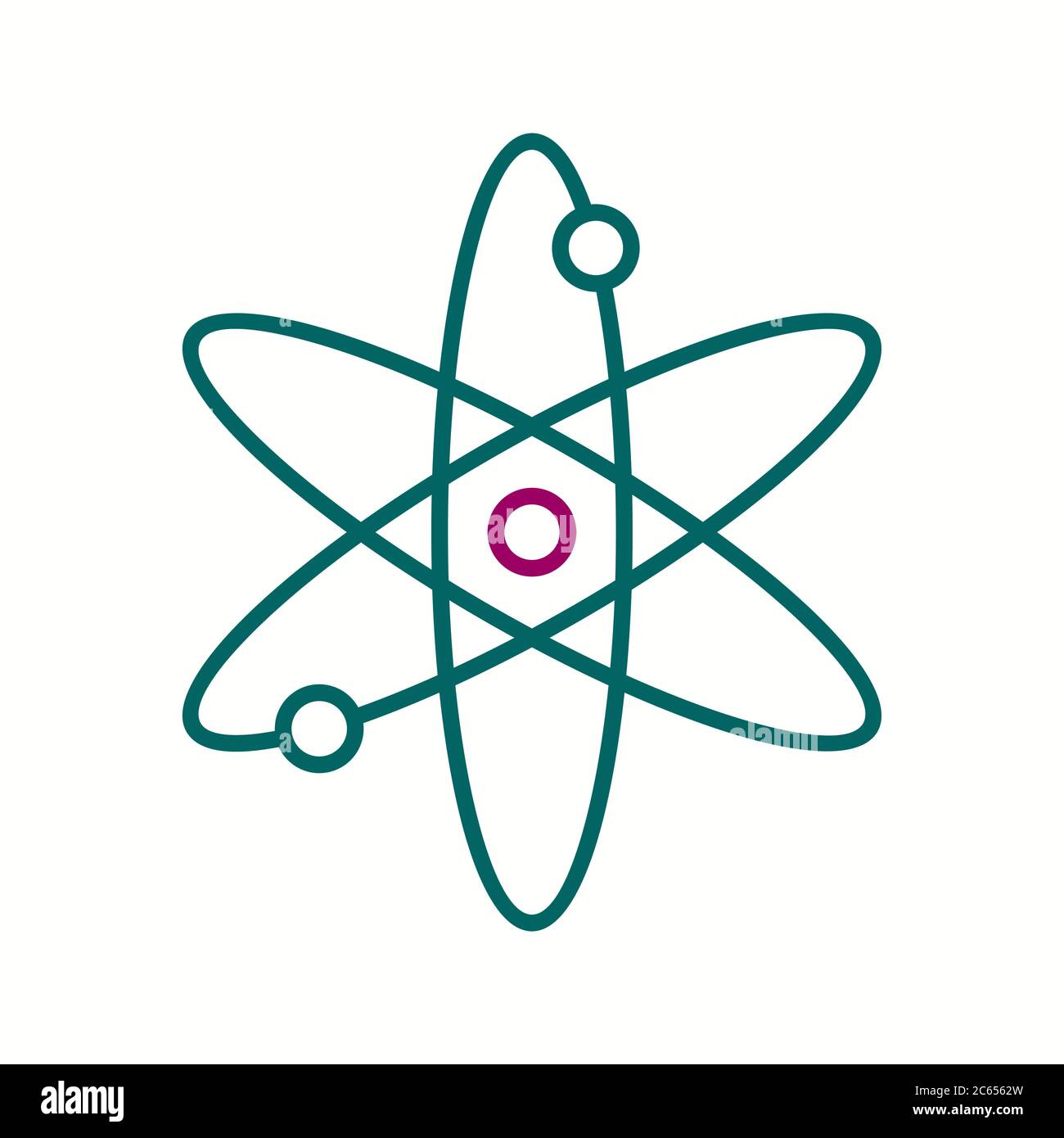 Unique Atom Vector Line Icon Stock Vector Image & Art - Alamy
