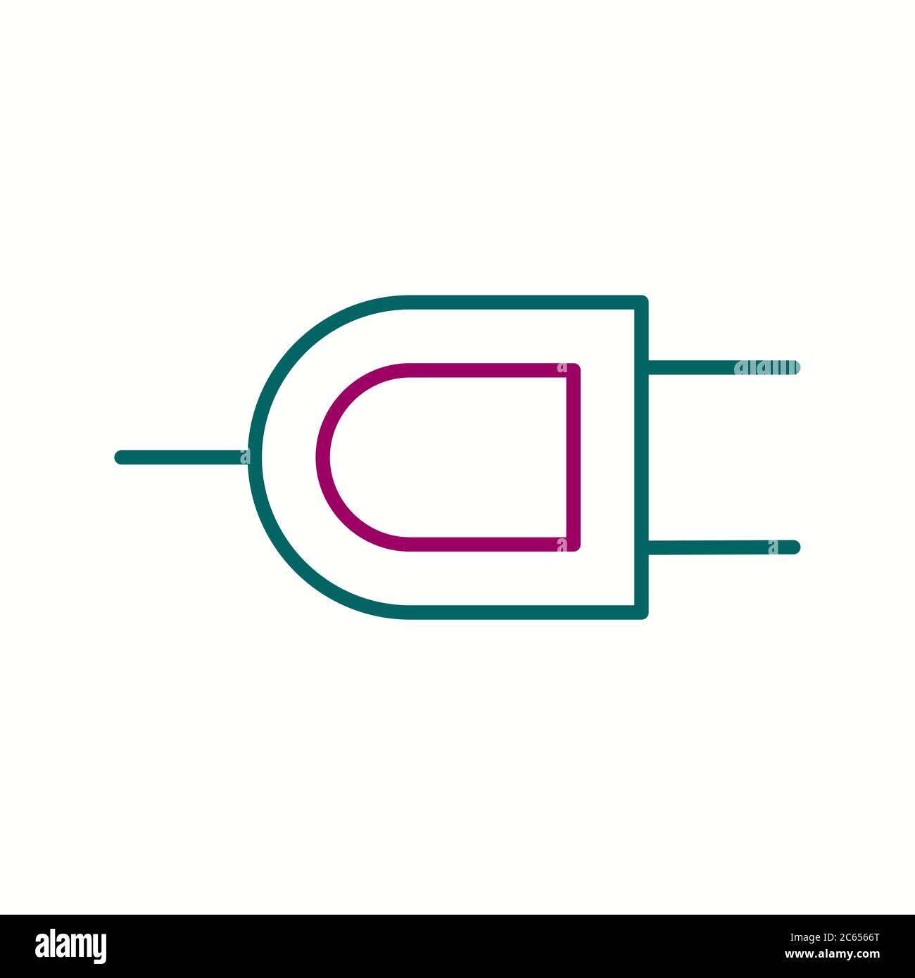 Unique Plug II Vector Line Icon Stock Vector Image & Art - Alamy