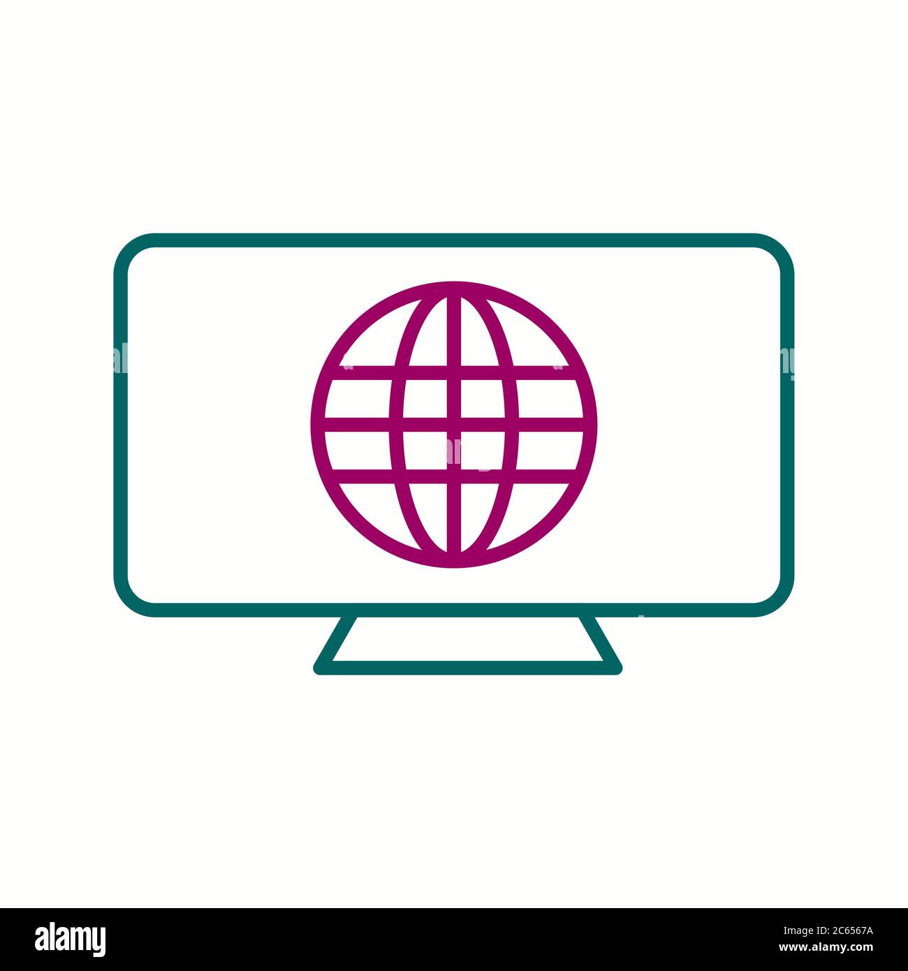 Unique Internet Vector Line Icon Stock Vector Image & Art - Alamy