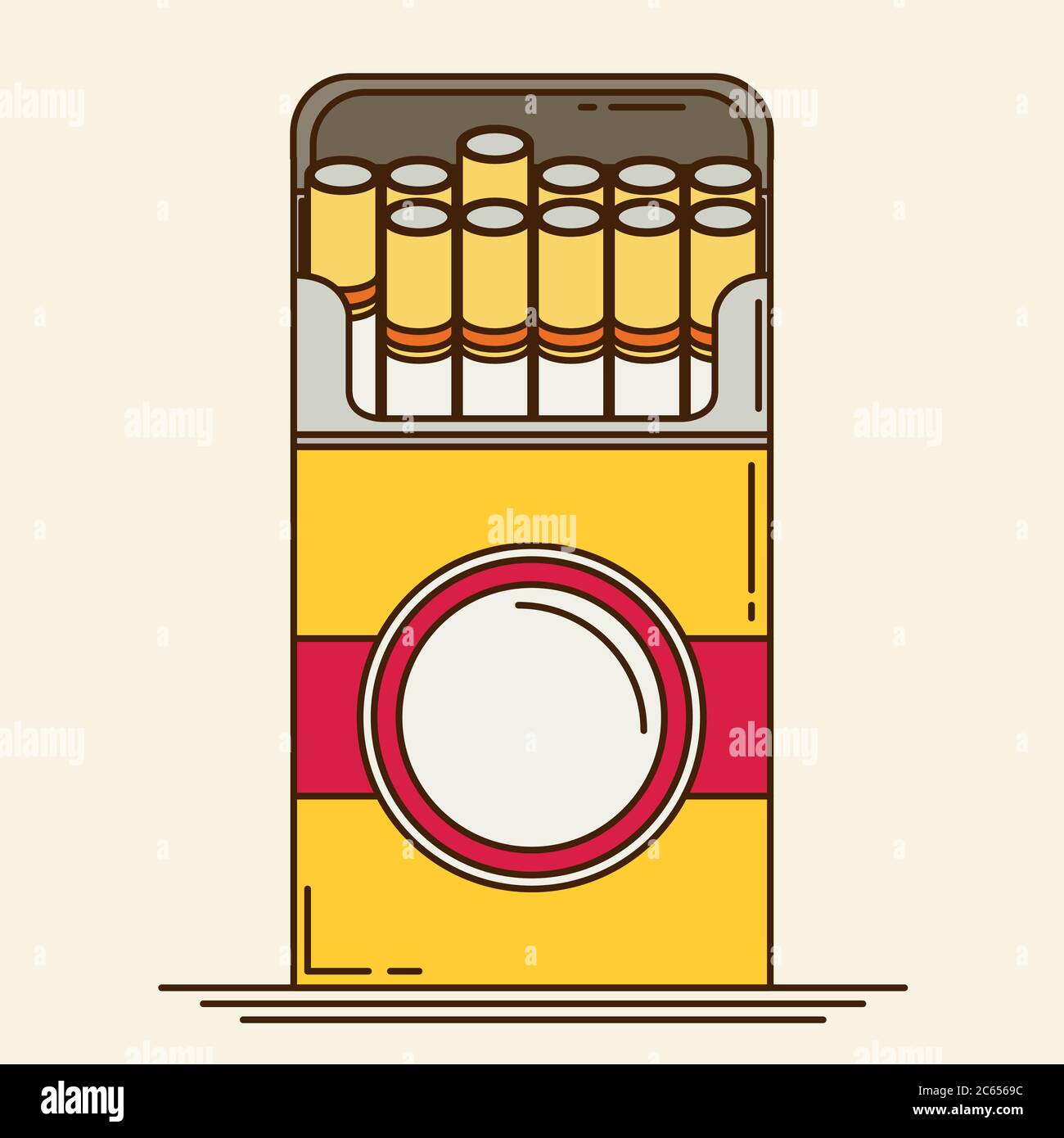 Cigarette. Flat vector Stock Vector Image & Art - Alamy