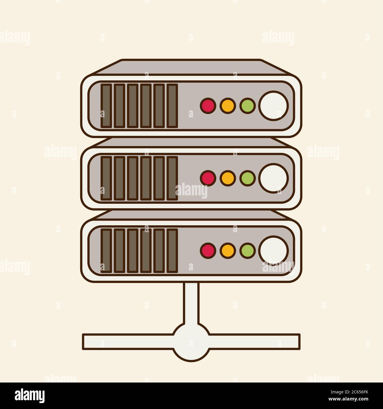 server vector icon illustration Stock Vector Image & Art - Alamy