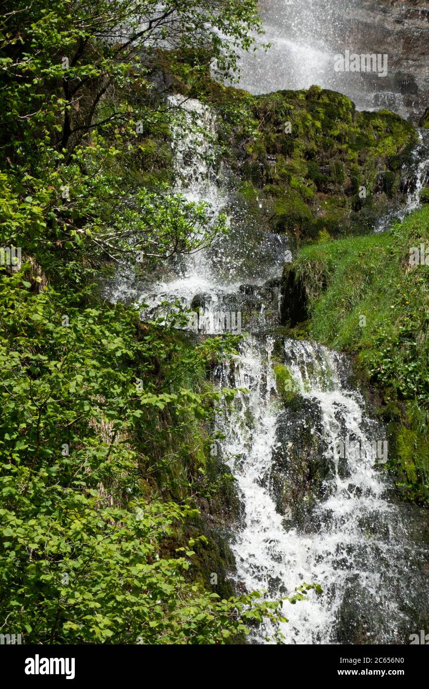 Waterfall Devil's Chimney or Sruth in Aghanidh An Aird, tallest ...