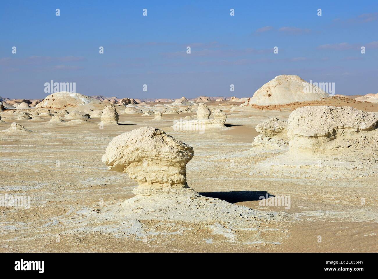 The limestone formation in Tent valley Desert, Sahara, Egypt Stock ...