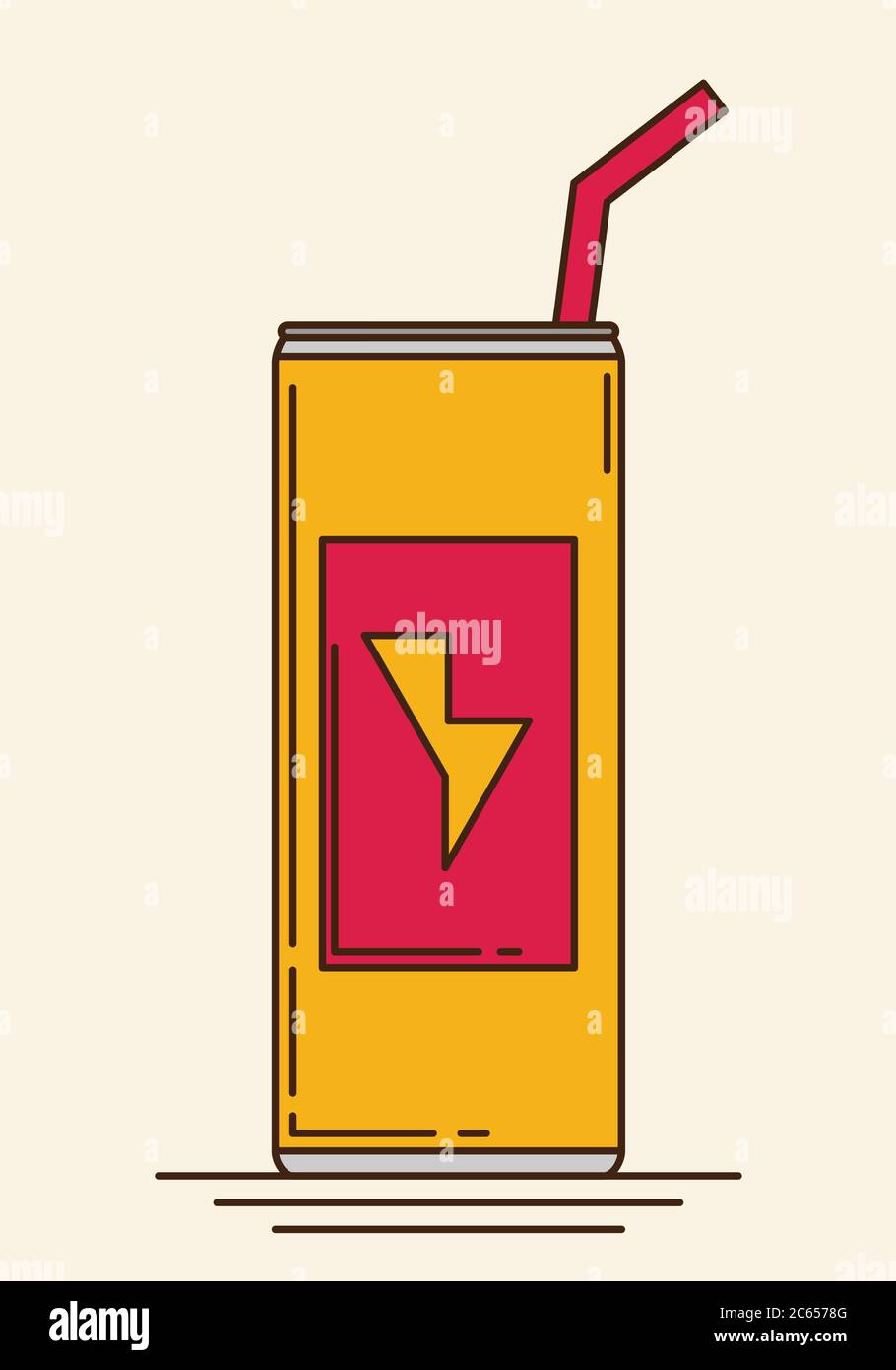 Flat soda can Stock Vector Images - Alamy