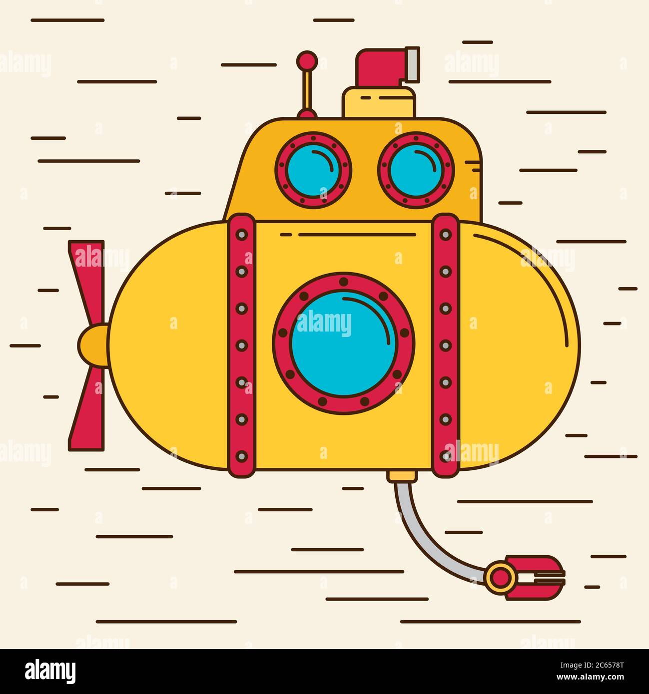 The sea shadow submarine Stock Vector Images - Alamy