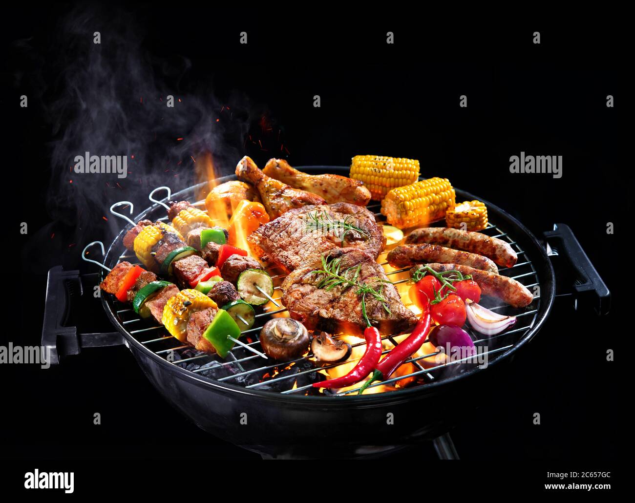 Grilled Meat And Vegetables