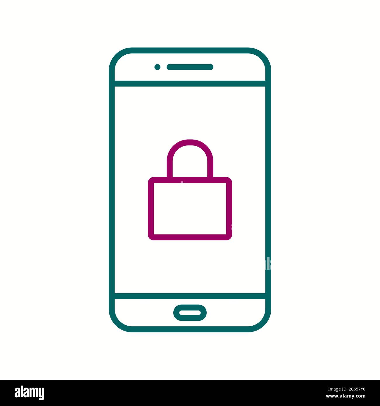 Unique Locked Account Vector Line Icon Stock Vector Image & Art - Alamy