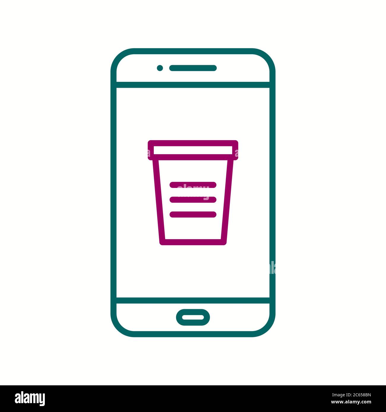 Unique Recycle Bin Vector Line Icon Stock Vector Image & Art - Alamy