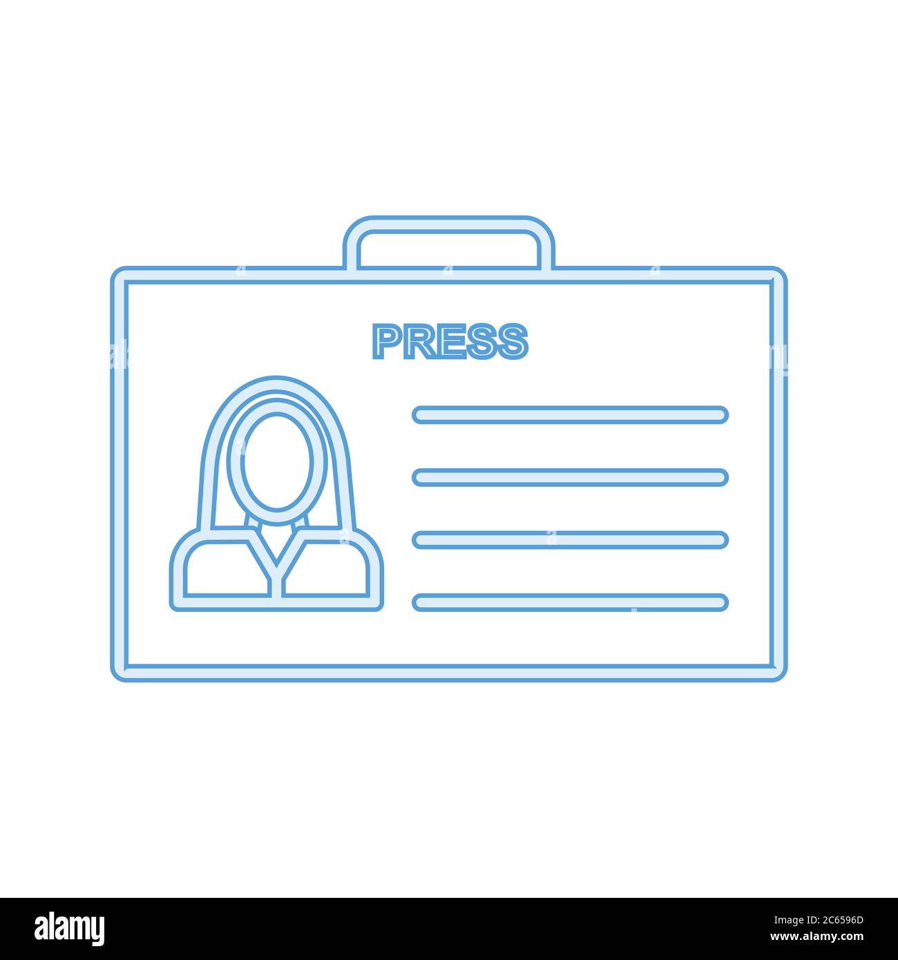 Unique Female ID Vector Line Icon Stock Vector Image & Art - Alamy