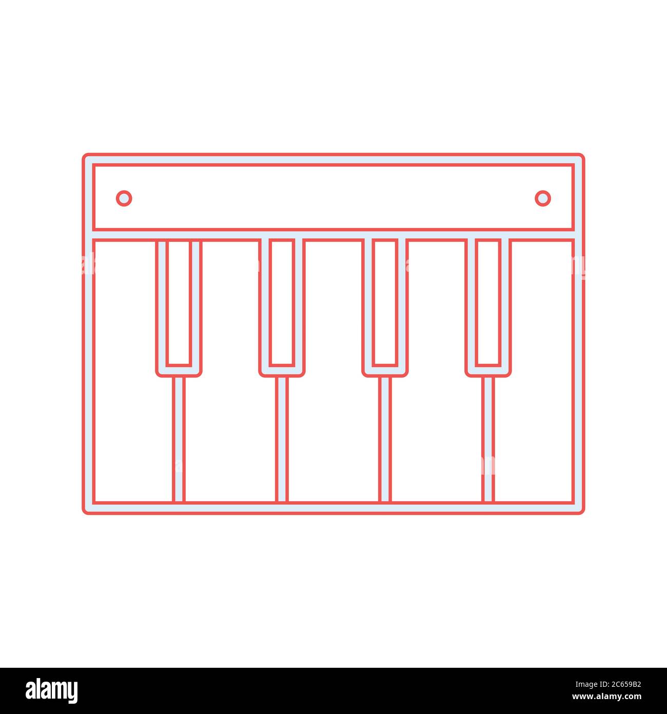 Unique Piano Vector Line Icon Stock Vector Image & Art - Alamy
