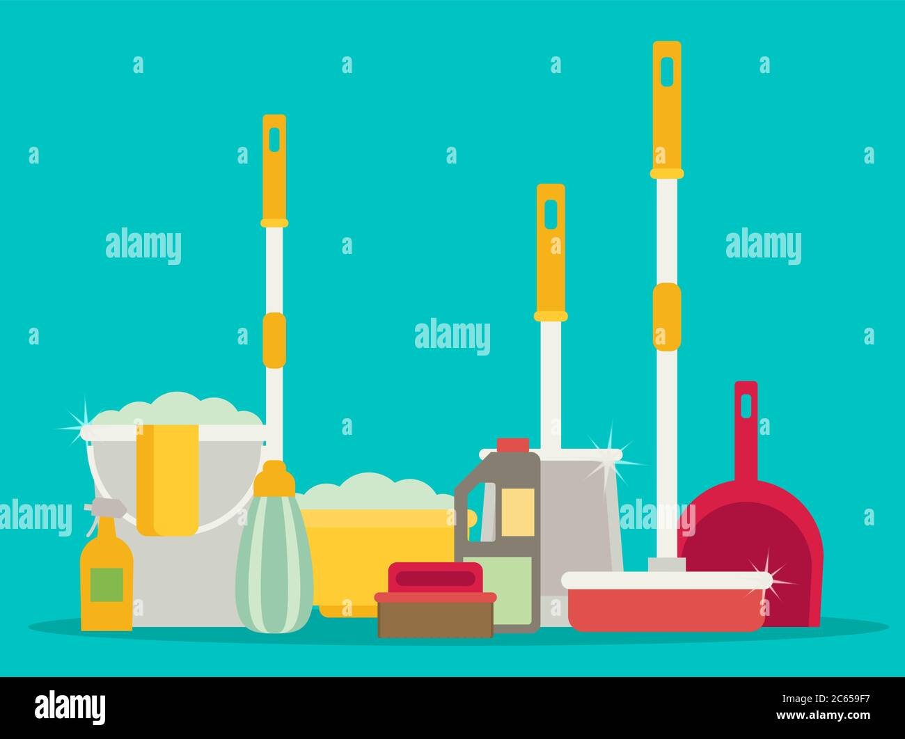 Plastic products cleaning brush Stock Vector Images - Alamy