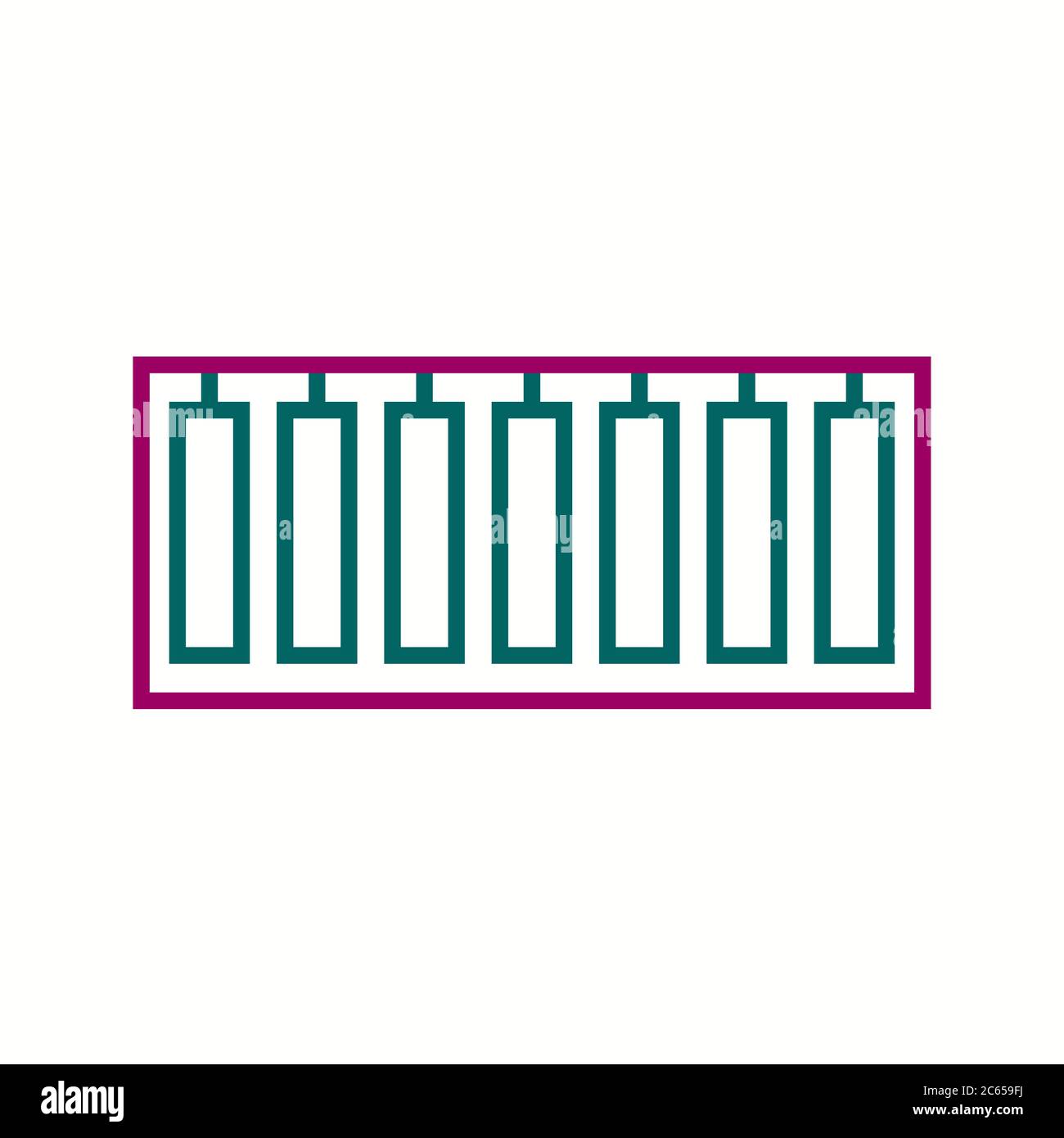 Unique Piano Keys Vector Line Icon Stock Vector Image & Art - Alamy
