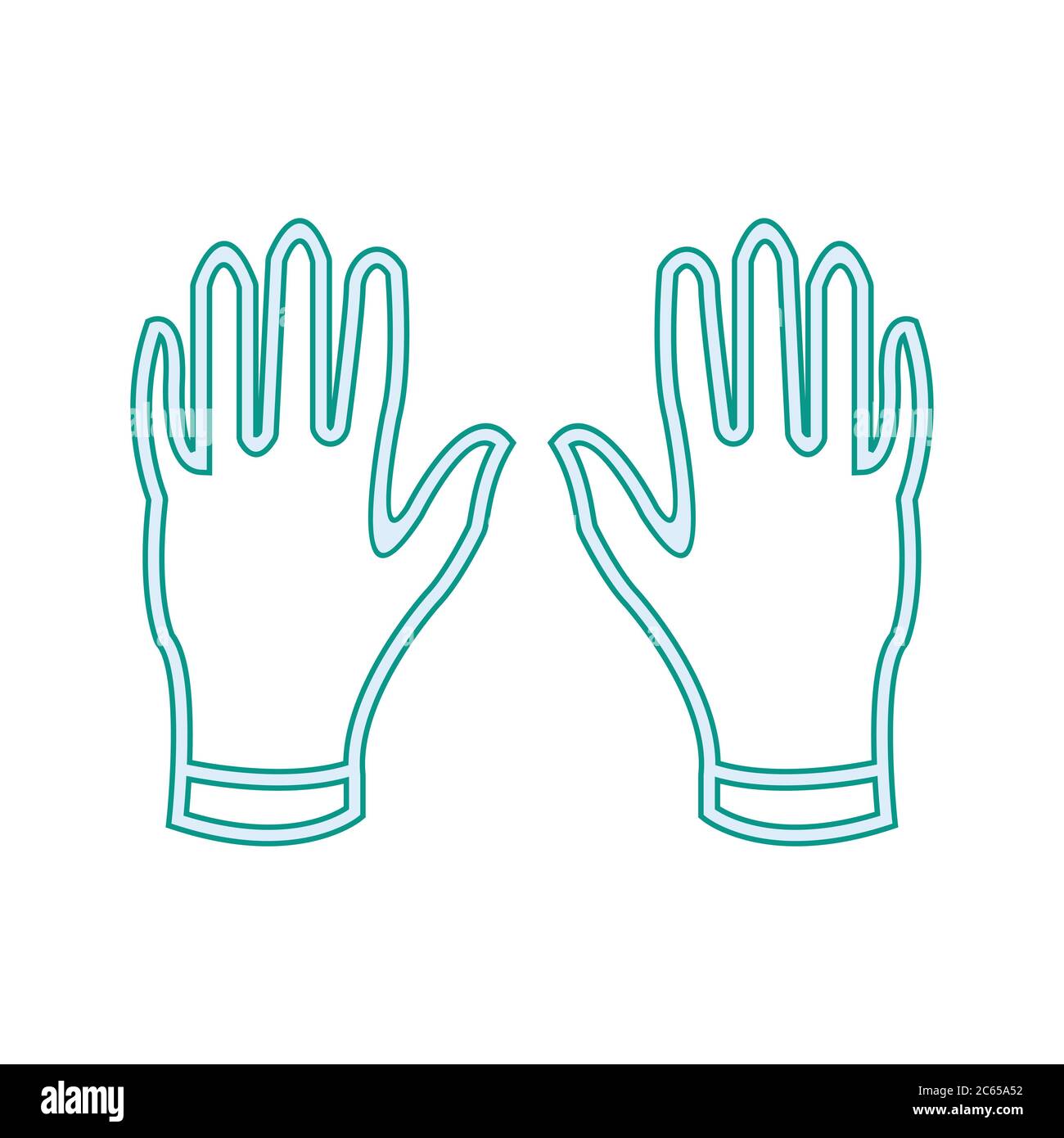 Unique Gloves Line Vector Icon Stock Vector Image & Art - Alamy