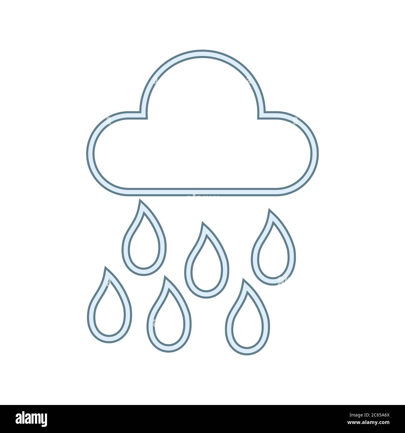 Unique Raining Vector Line Icon Stock Vector Image & Art - Alamy