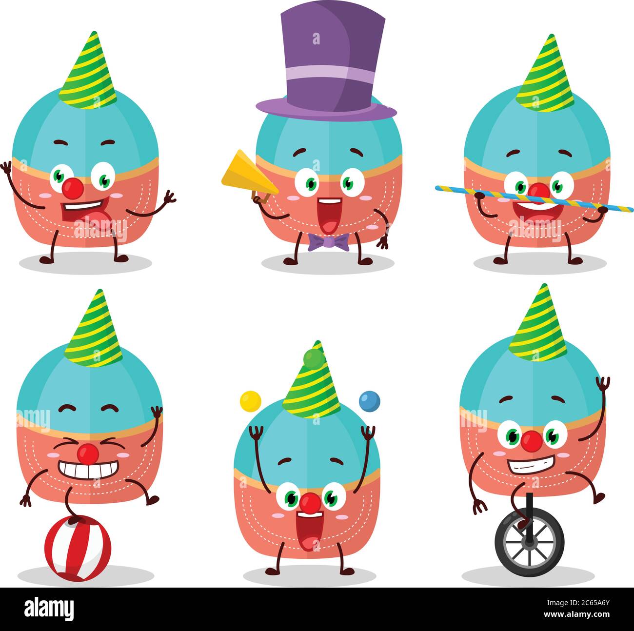 Cartoon character of hat with various circus shows Stock Vector Image ...