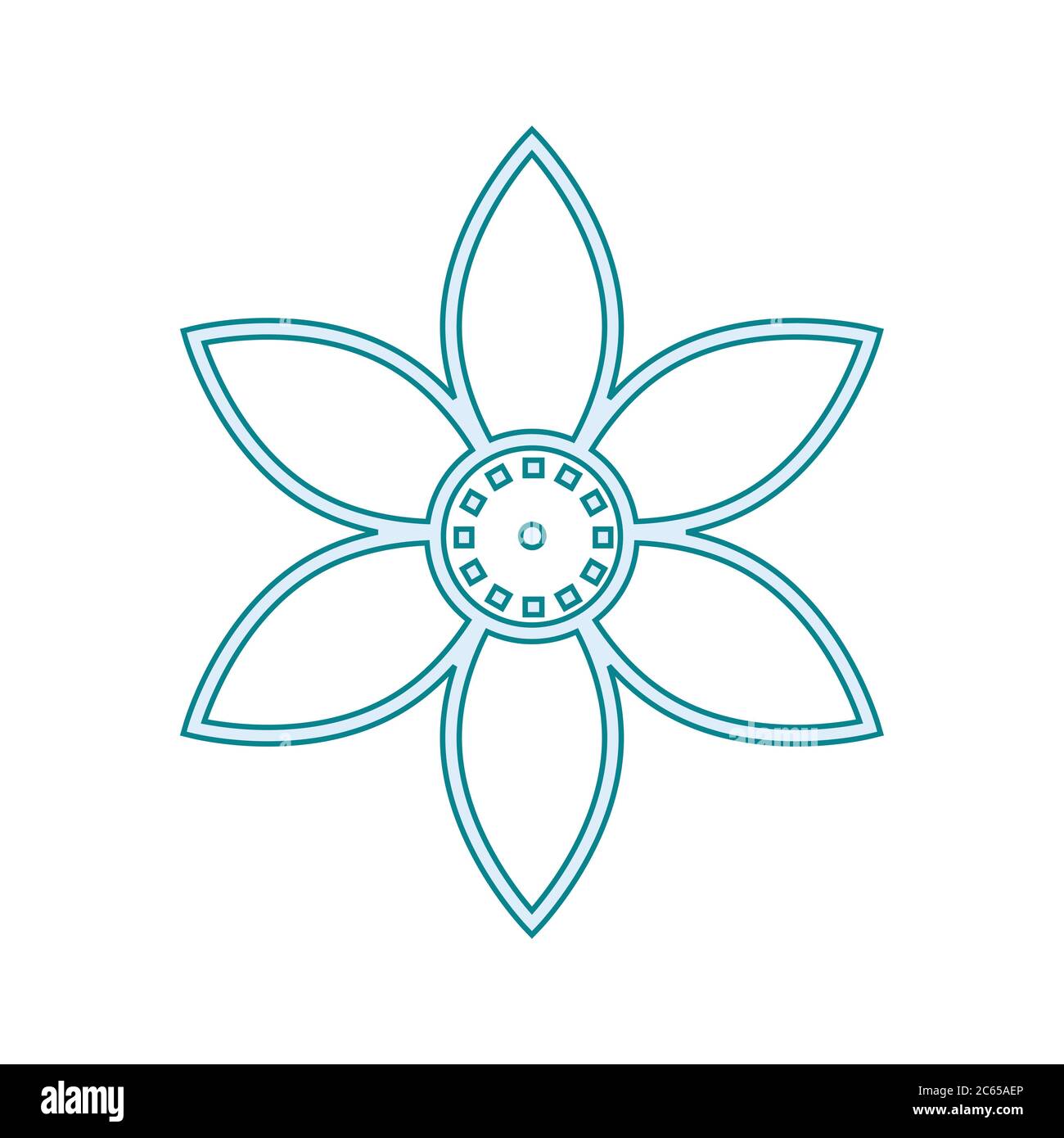 Unique Flower Vector Line Icon Stock Vector Image & Art - Alamy