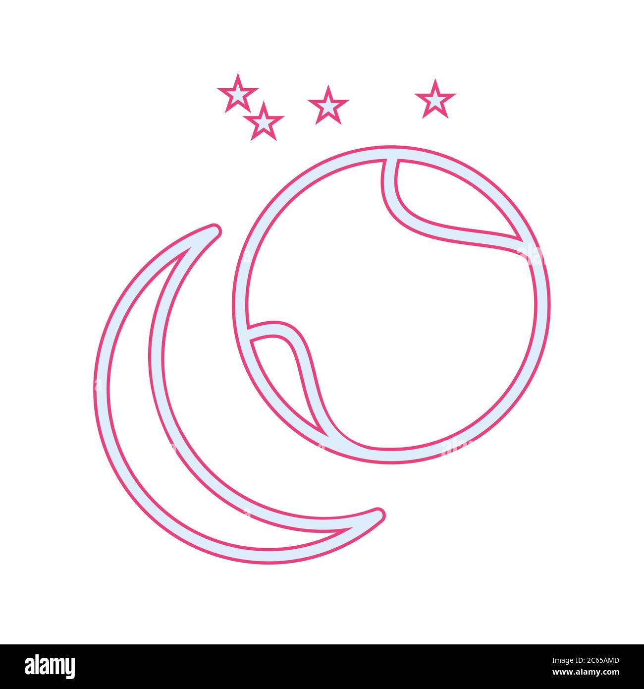 Unique Star orbiting Earth Vector Line Icon Stock Vector Image & Art ...