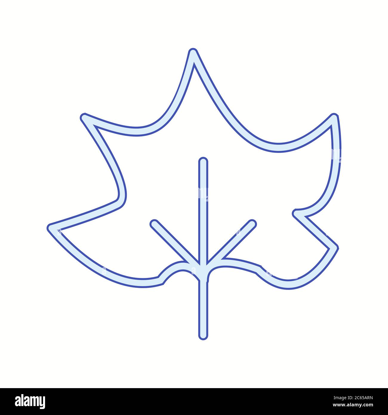 Unique Leaf Vector Line Icon Stock Vector Image & Art - Alamy