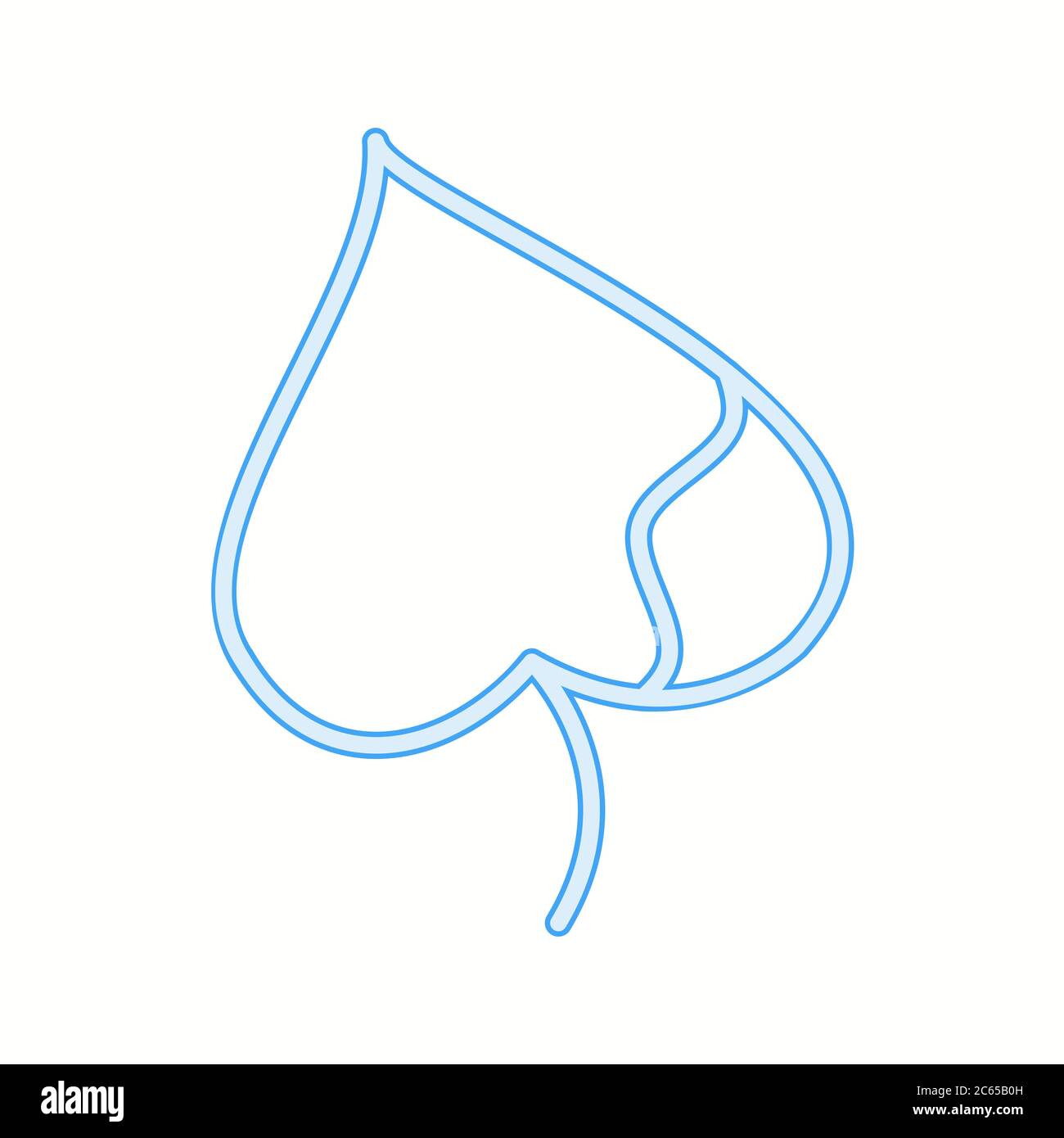 Unique Broken Leaf Vector Line Icon Stock Vector Image & Art - Alamy