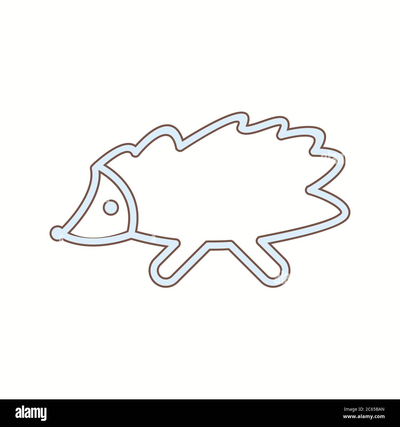 Unique Hedgehog Vector Line Icon Stock Vector Image & Art - Alamy