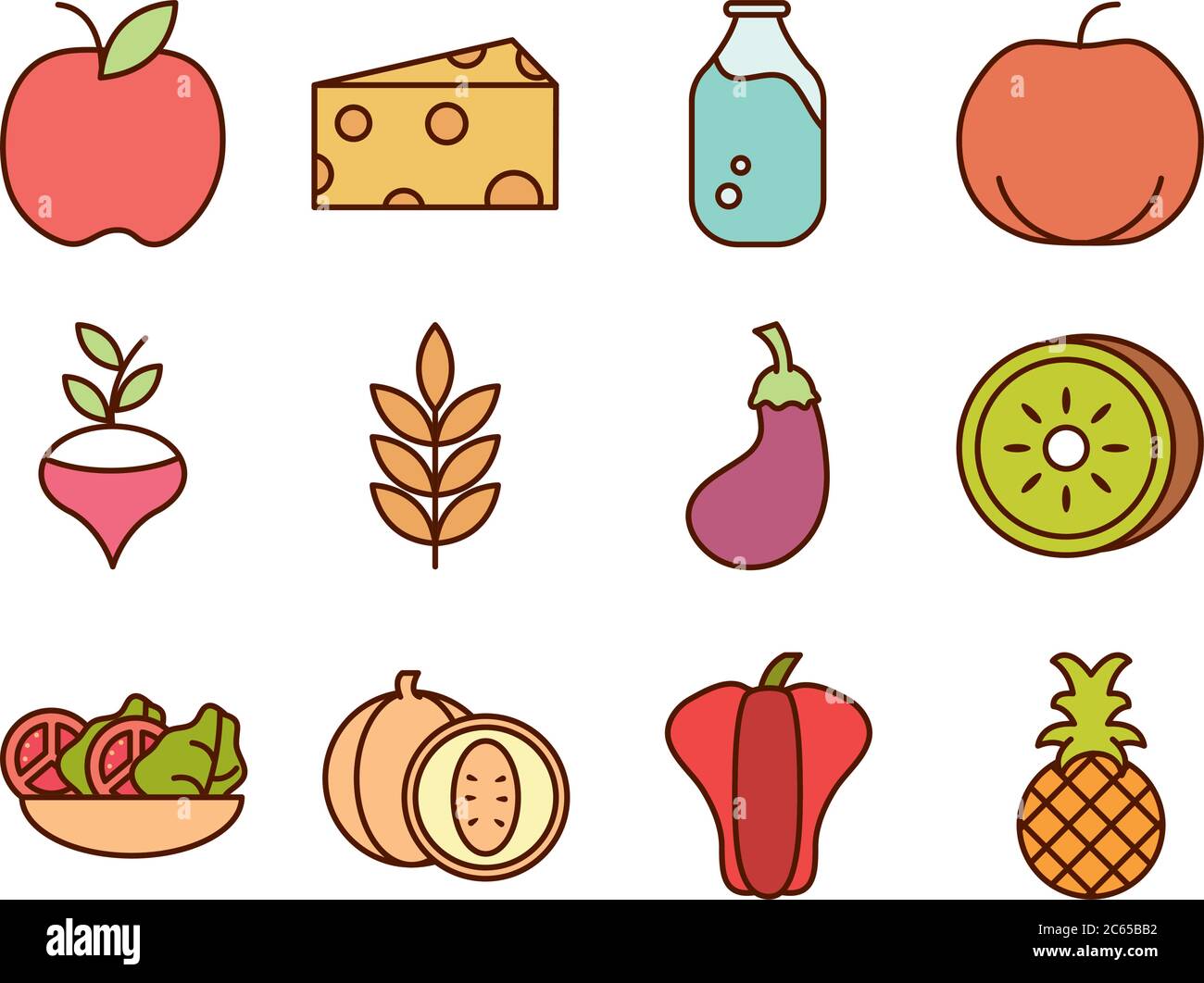 healthy food fresh fruits vegetables and protein ingredient products ...