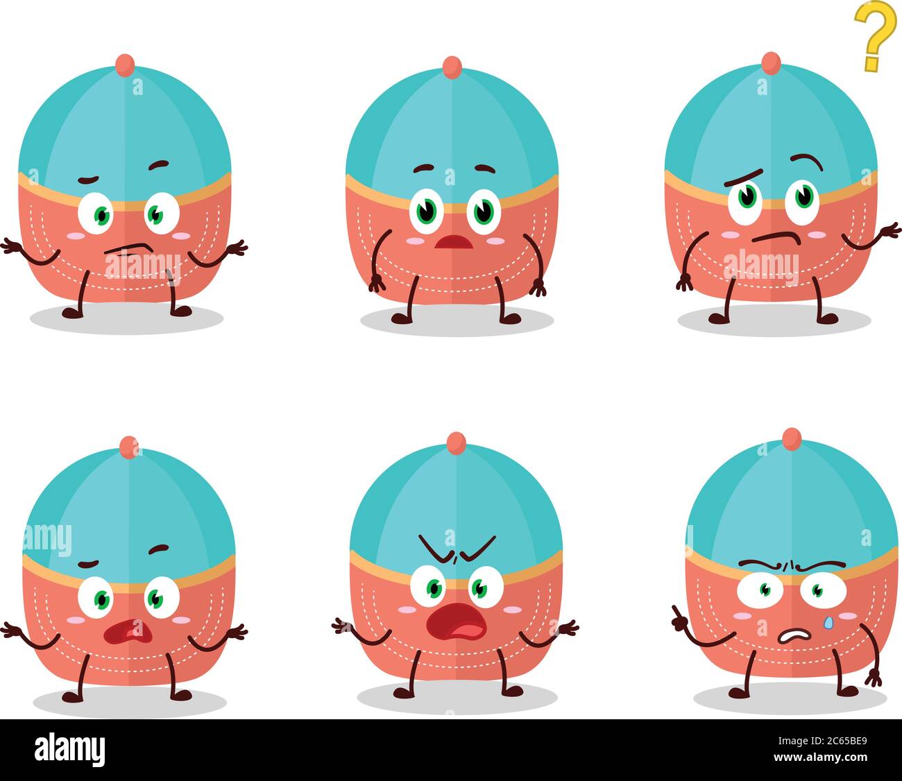 Cartoon character of hat with what expression Stock Vector Image & Art ...