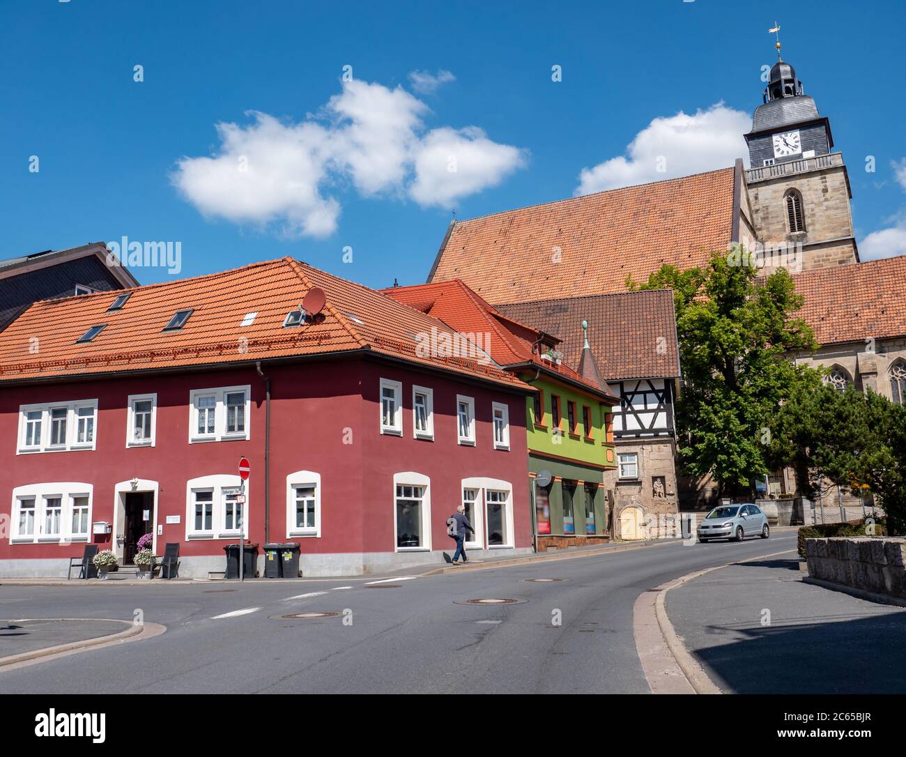 Eisfeld in the Thuringian Forest East Germany Stock Photo - Alamy