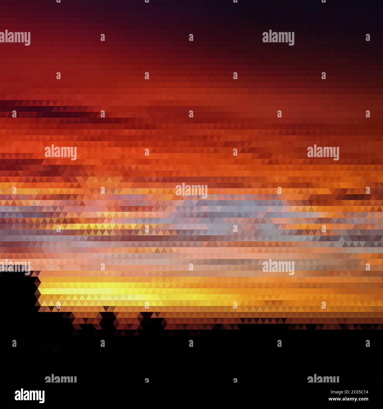 Retro sunset pattern of geometric shapes Stock Vector Image & Art - Alamy