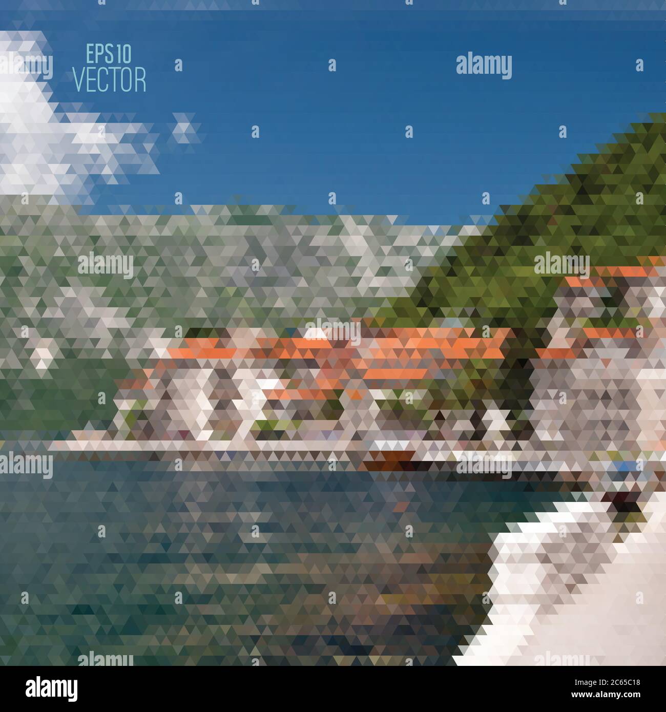 Brick urban mosaic background Stock Vector Images - Alamy