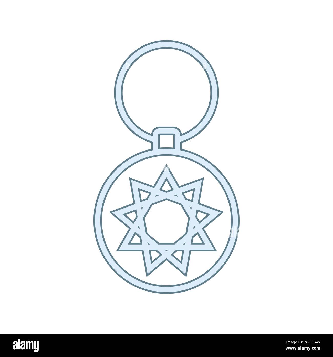 Unique Key Chain Vector Line Icon Stock Vector Image & Art - Alamy