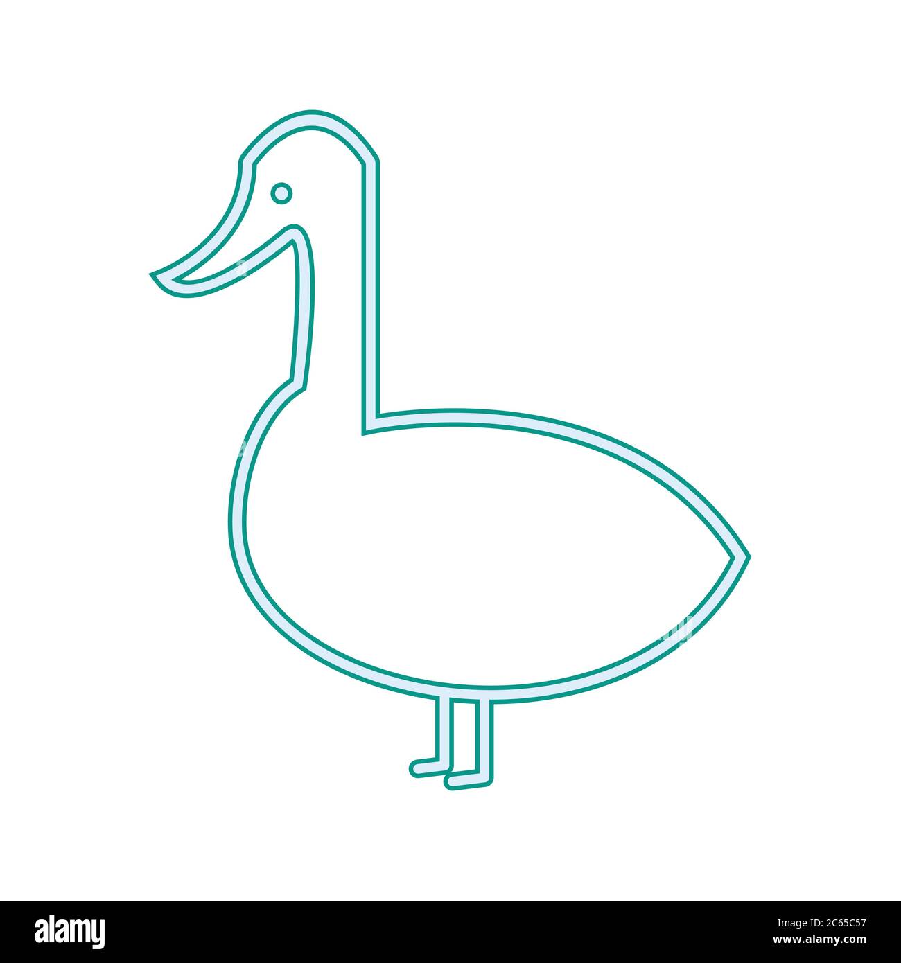Unique Duck Vector Line Icon Stock Vector Image & Art - Alamy