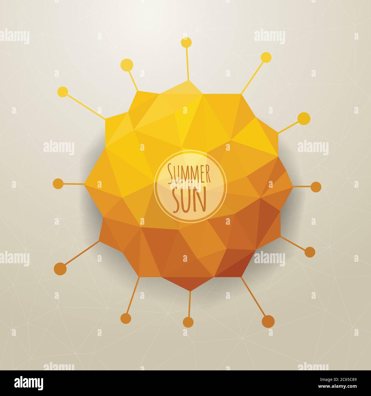 Vector abstract triangle summer sun Stock Vector Image & Art - Alamy