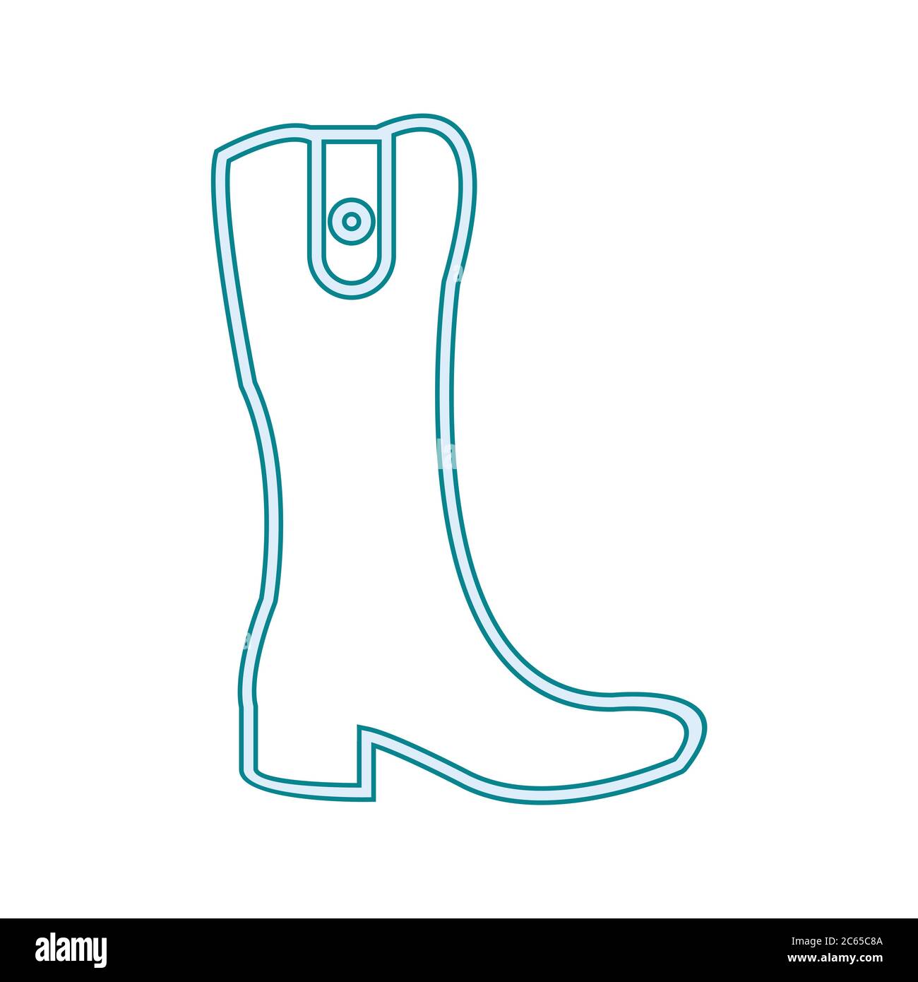 Unique Long boot Vector Line Icon Stock Vector Image & Art - Alamy